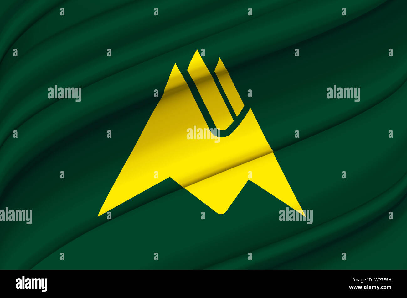 Biei waving flag illustration. Regions of Japan. Perfect for background ...