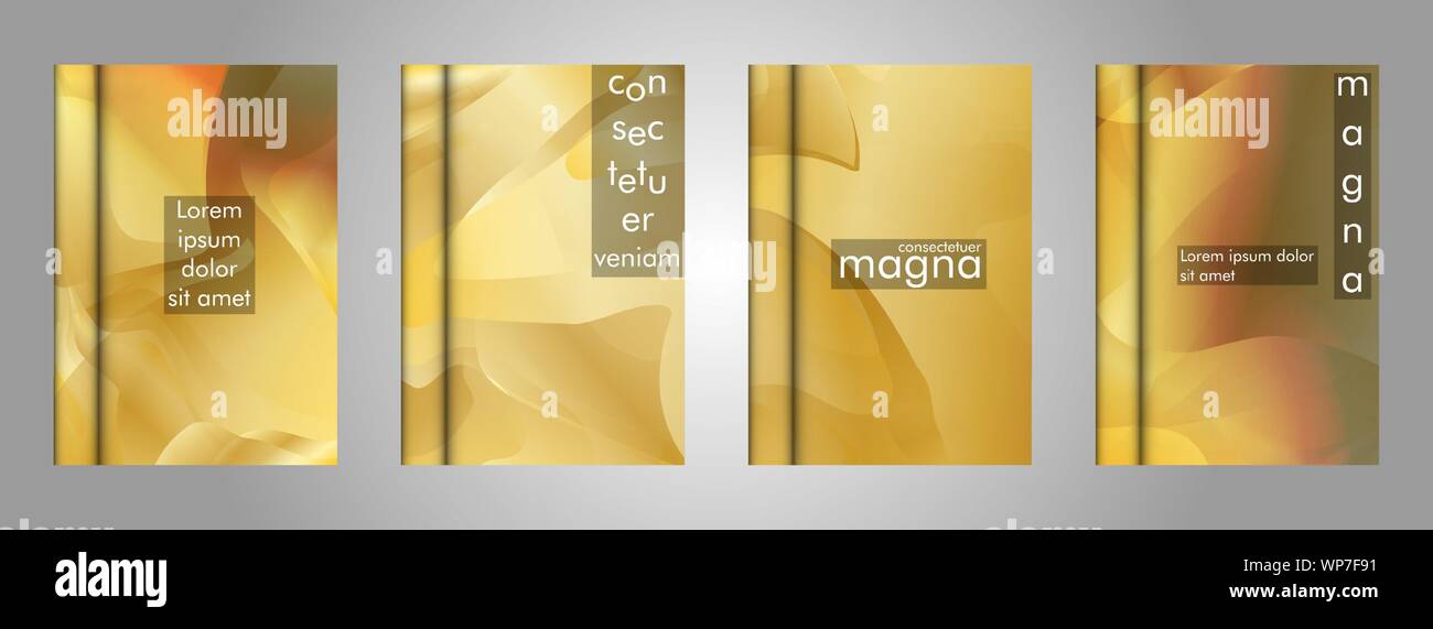 Vector collection of book cover backgrounds. Vector illustration of EPS ...