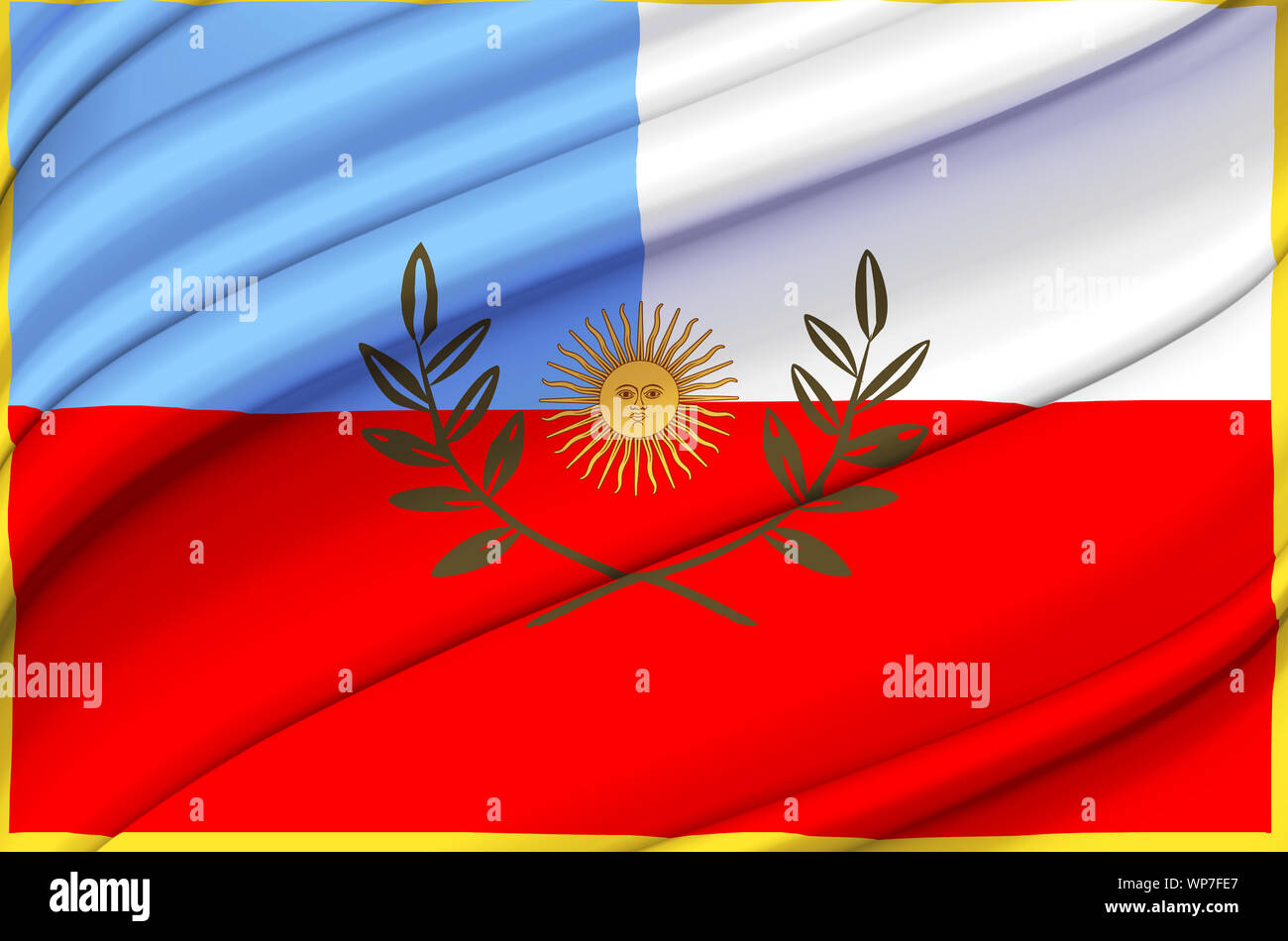 Catamarca waving flag illustration. Regions of Argentina. Perfect for ...