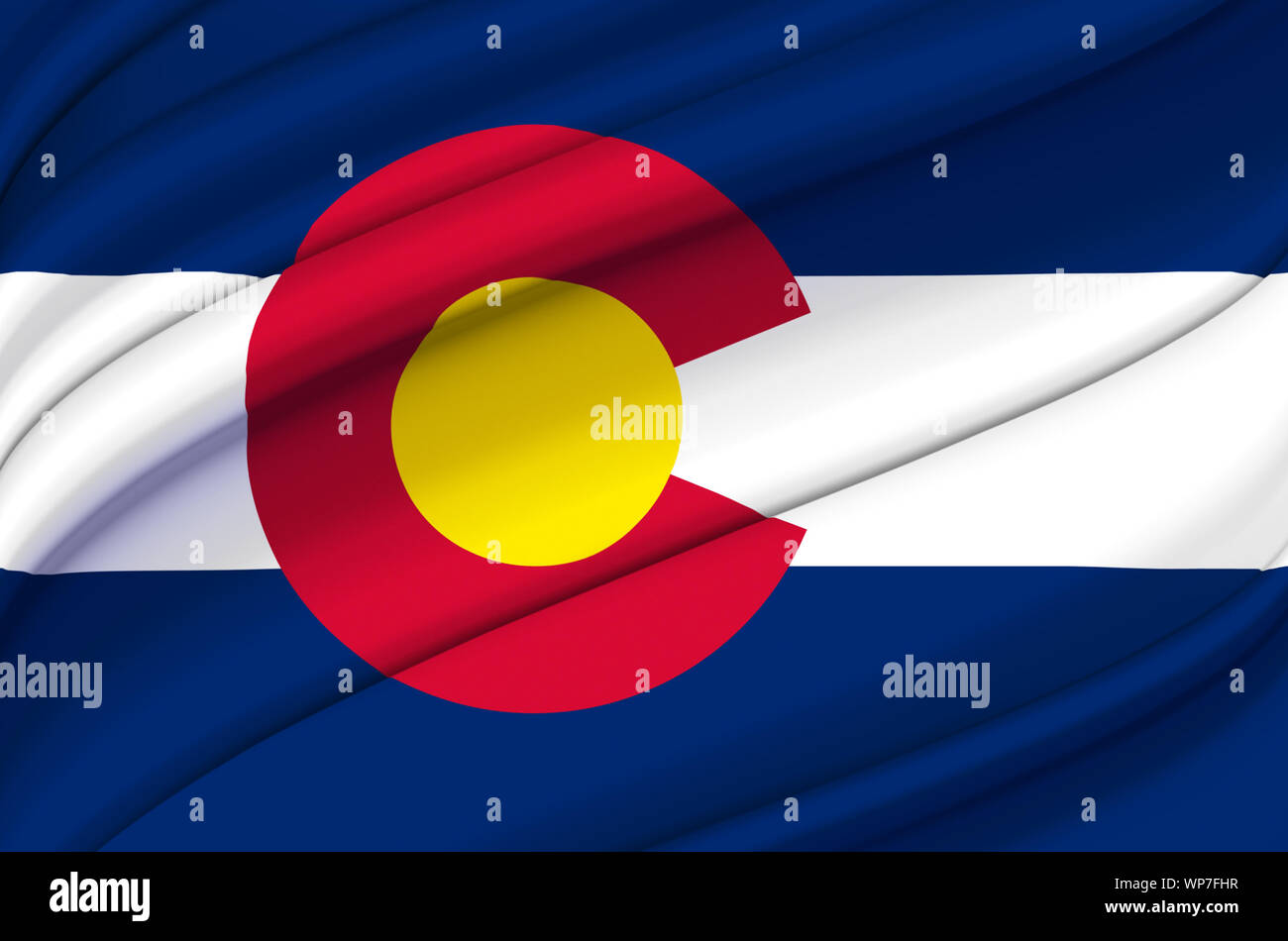 Colorado waving flag illustration. US states. Perfect for background ...