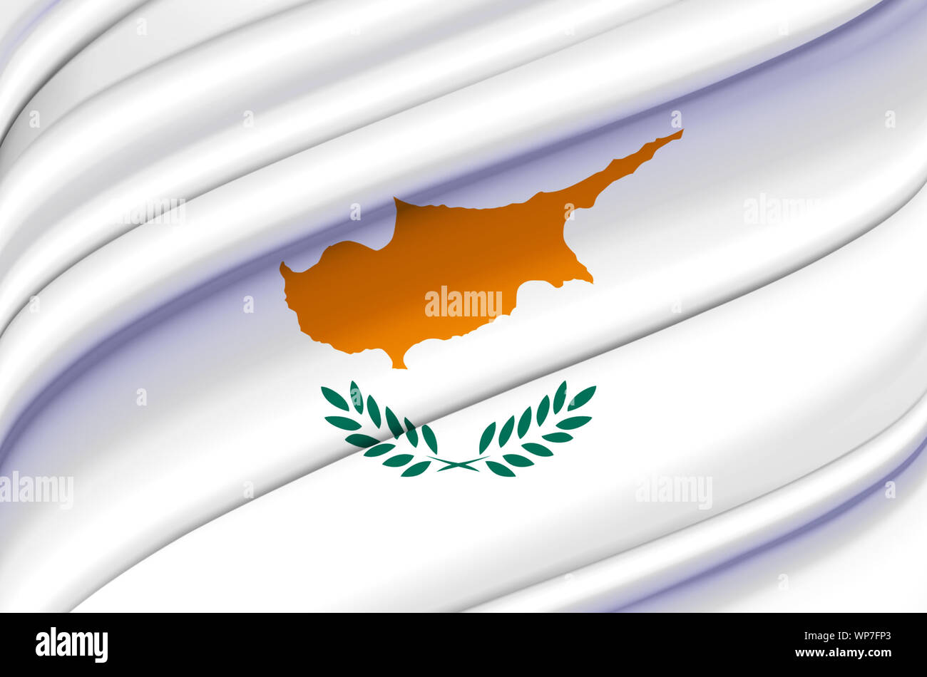 Cyprus waving flag illustration. Countries of Europe. Perfect for ...