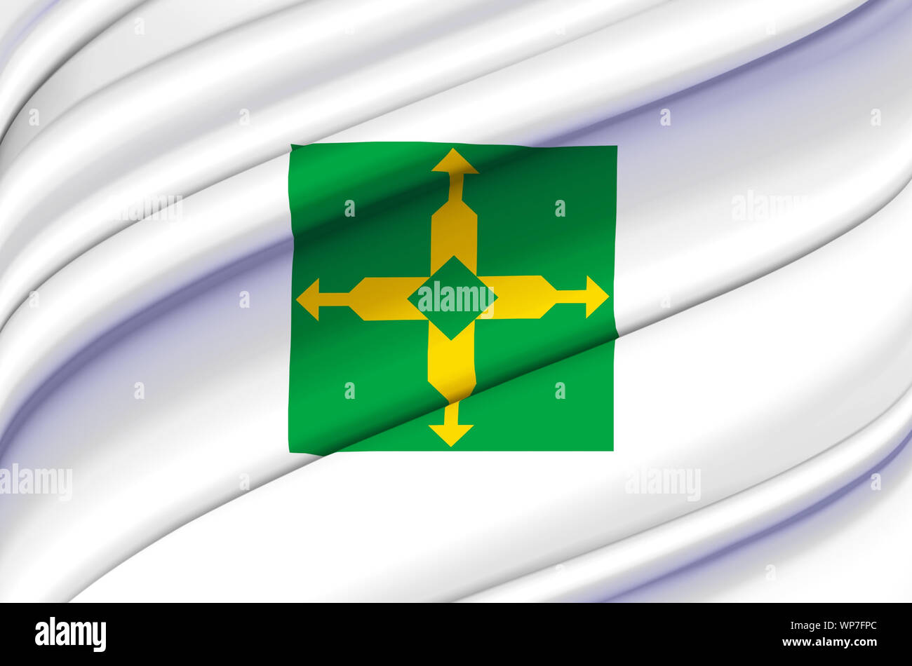 Distrito Federal waving flag illustration. Brazilian states. Perfect ...