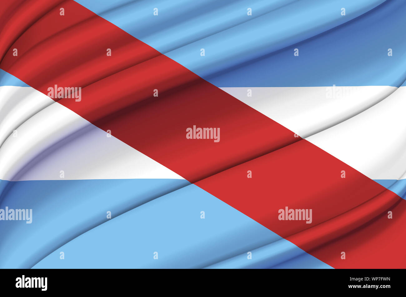 Entre Rios waving flag illustration. Regions of Argentina. Perfect for ...