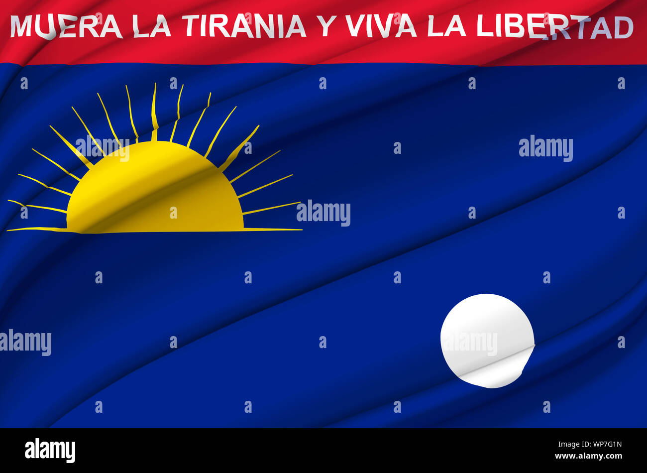 Falcon waving flag illustration. Regions of Venezuela. Perfect for ...