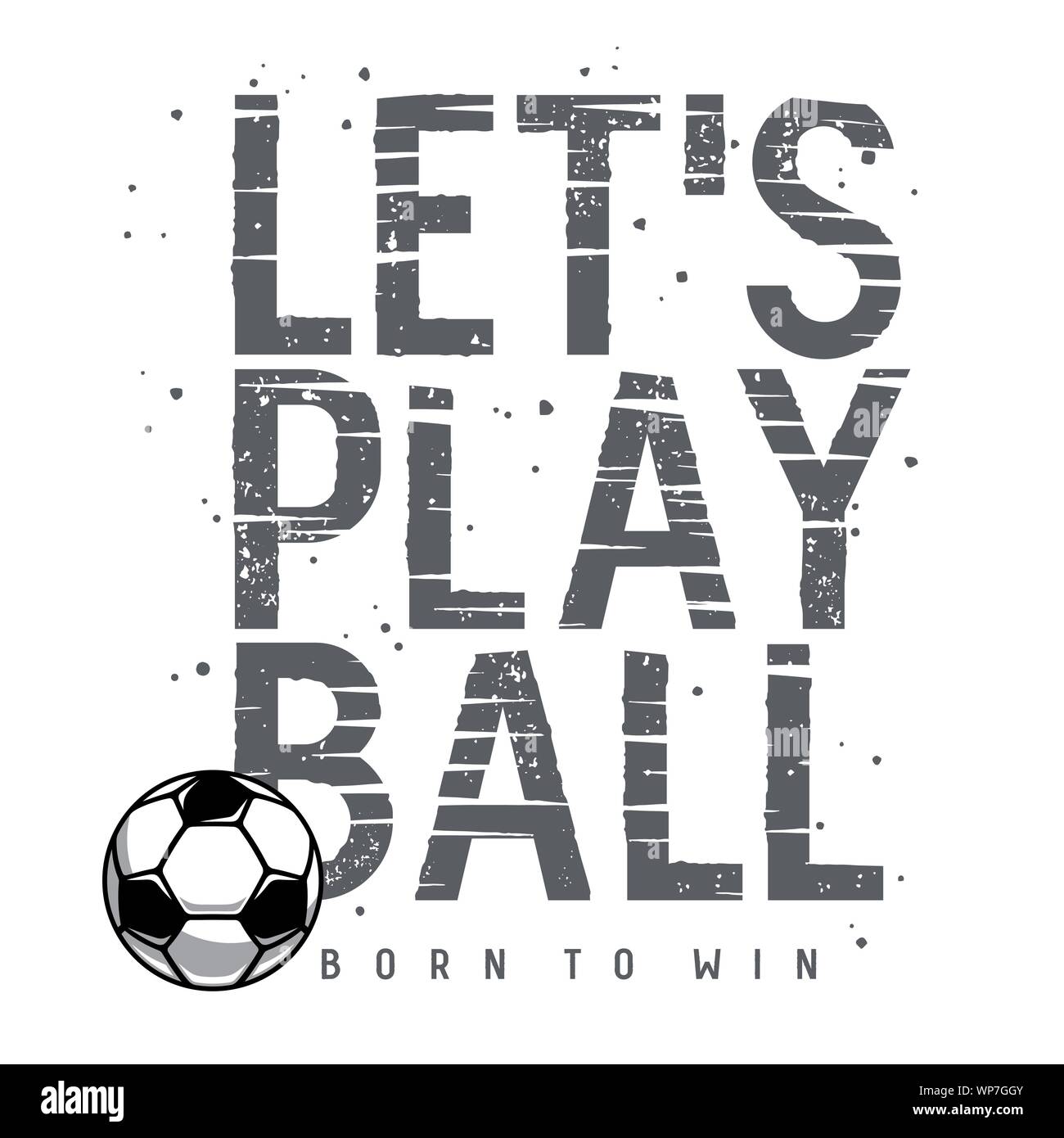 Vintage soccer tee Stock Vector Images - Alamy