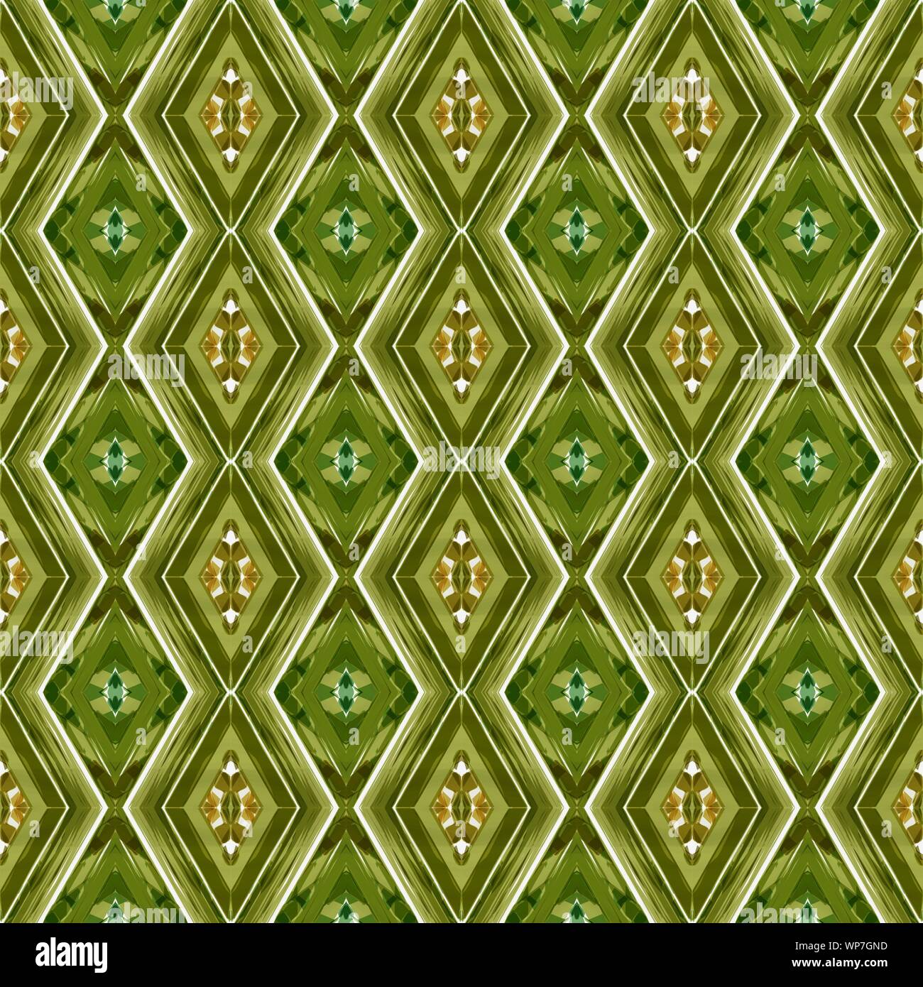 repeatable pattern with olive drab, dark olive green and antique white ...