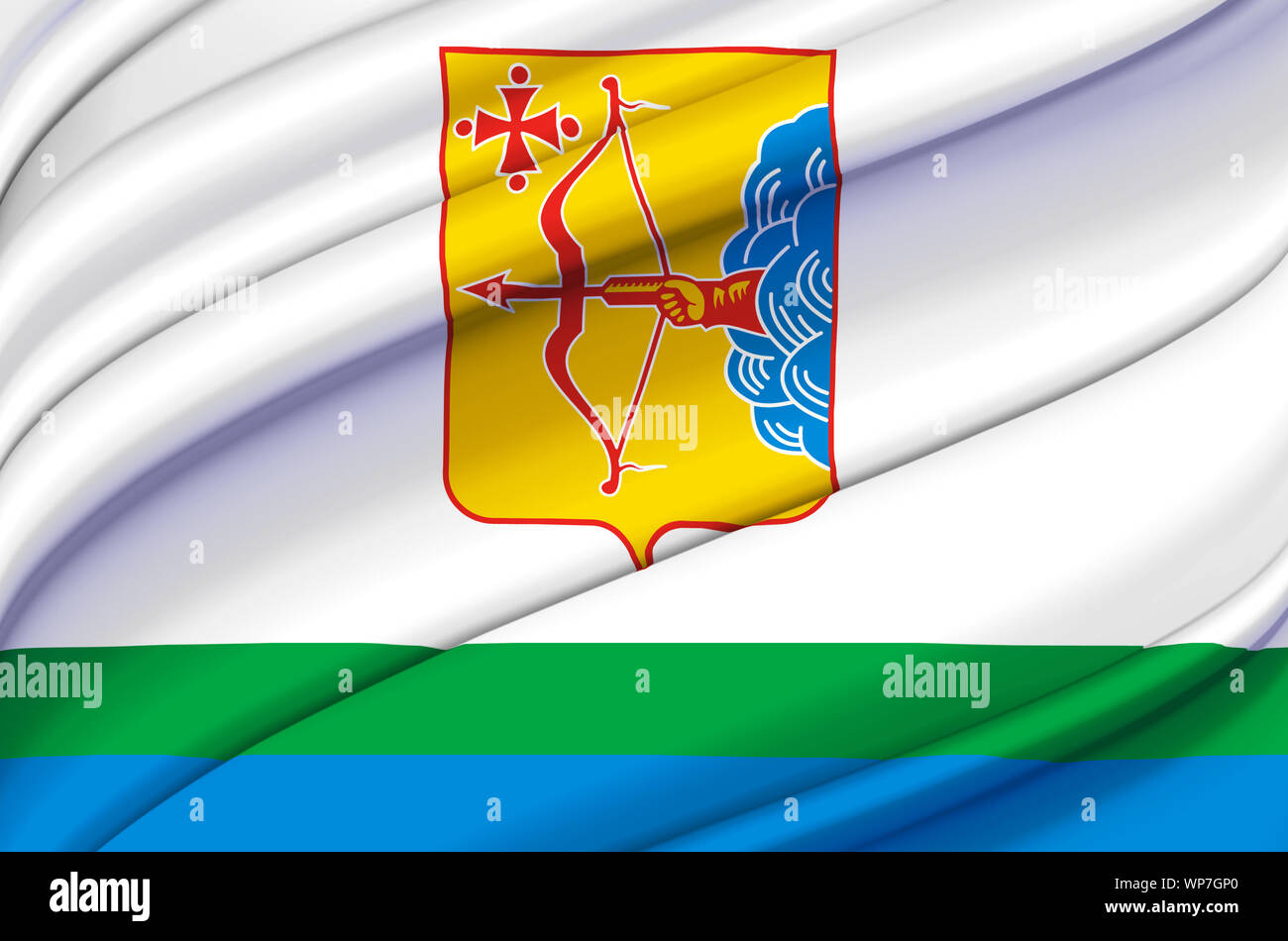 Kirov waving flag illustration. Regions of Russia. Perfect for ...