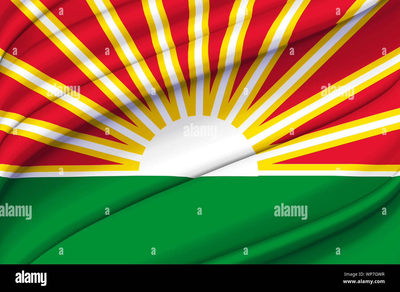 Lara waving flag illustration. Regions of Venezuela. Perfect for ...