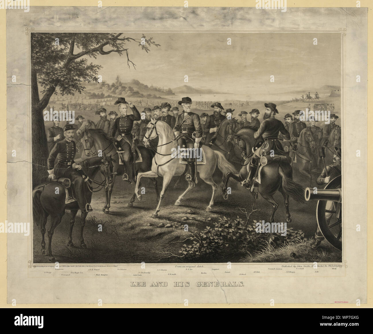 Lee and his generals / Tholey Stock Photo - Alamy