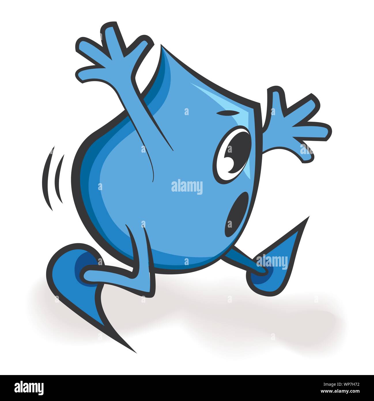 Cartoon character - Blinky -scared Stock Vector Image & Art - Alamy
