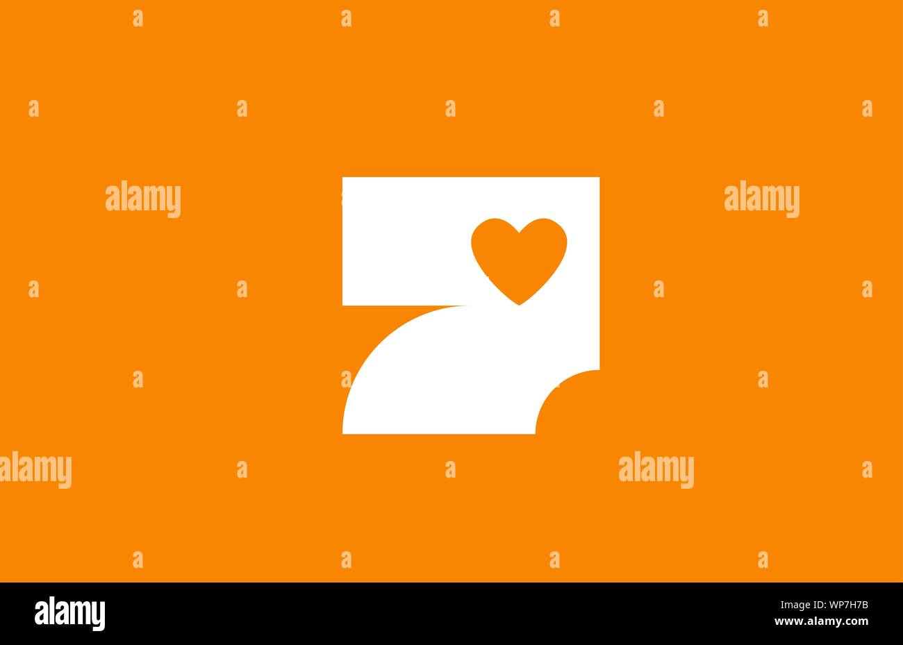 Number 7 heart hi-res stock photography and images - Alamy