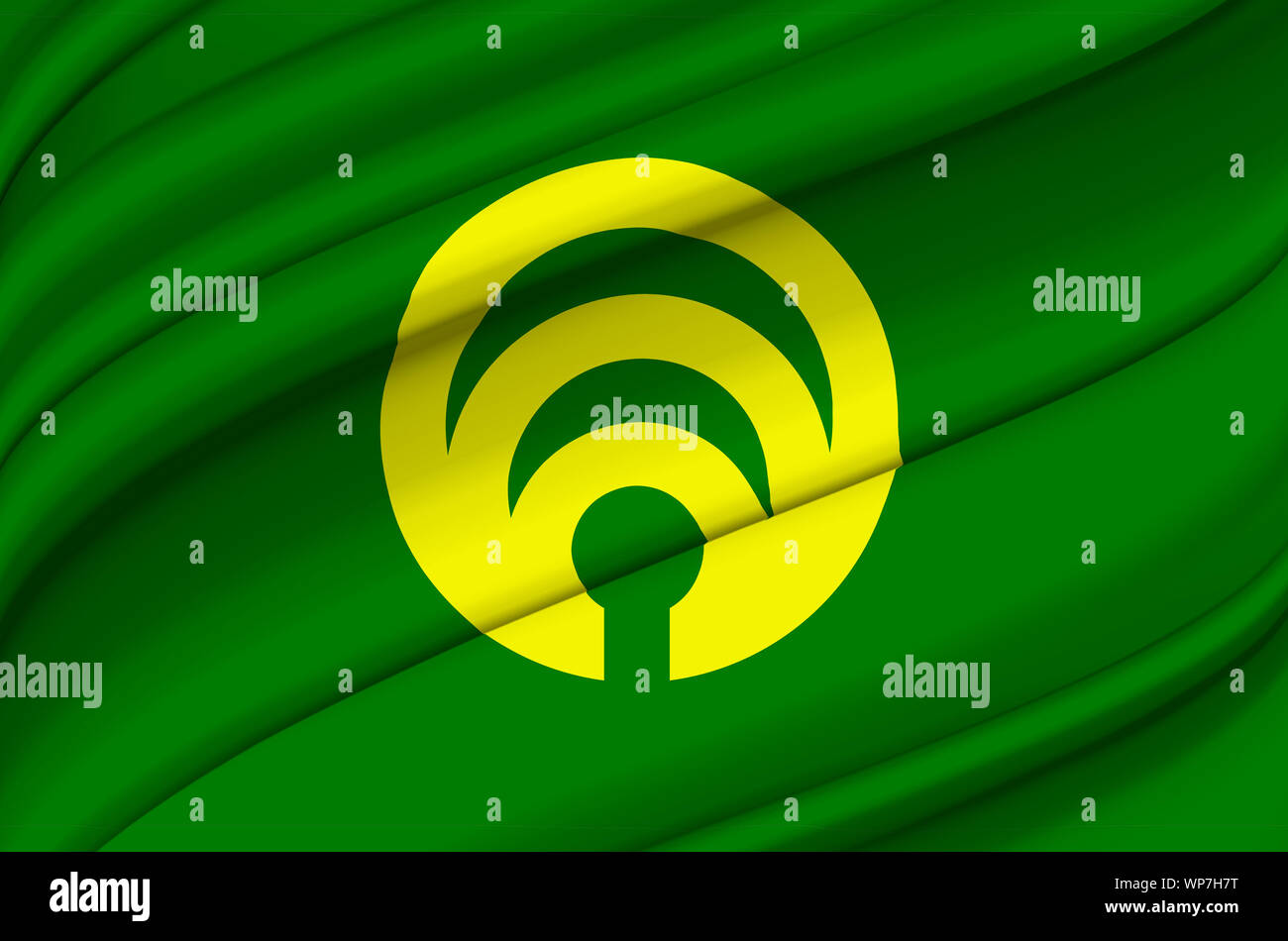 Mikasa waving flag illustration. Regions of Japan. Perfect for ...