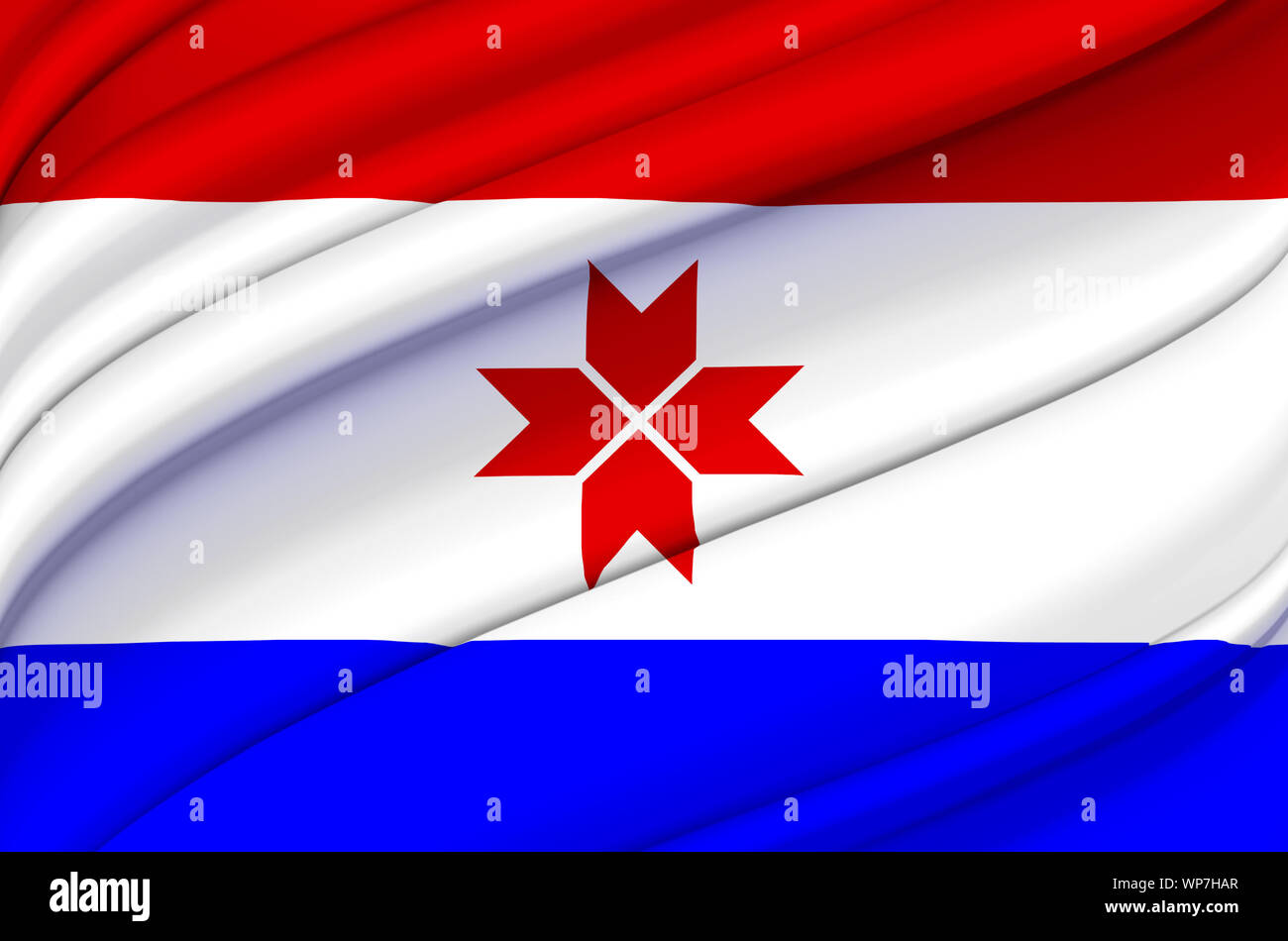 Mordovia waving flag illustration. Regions of Russia. Perfect for ...