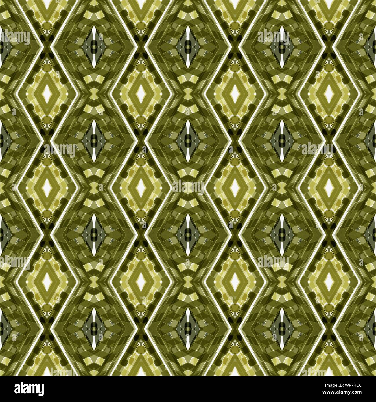 repeatable pattern with dark olive green, pale golden rod and dark ...