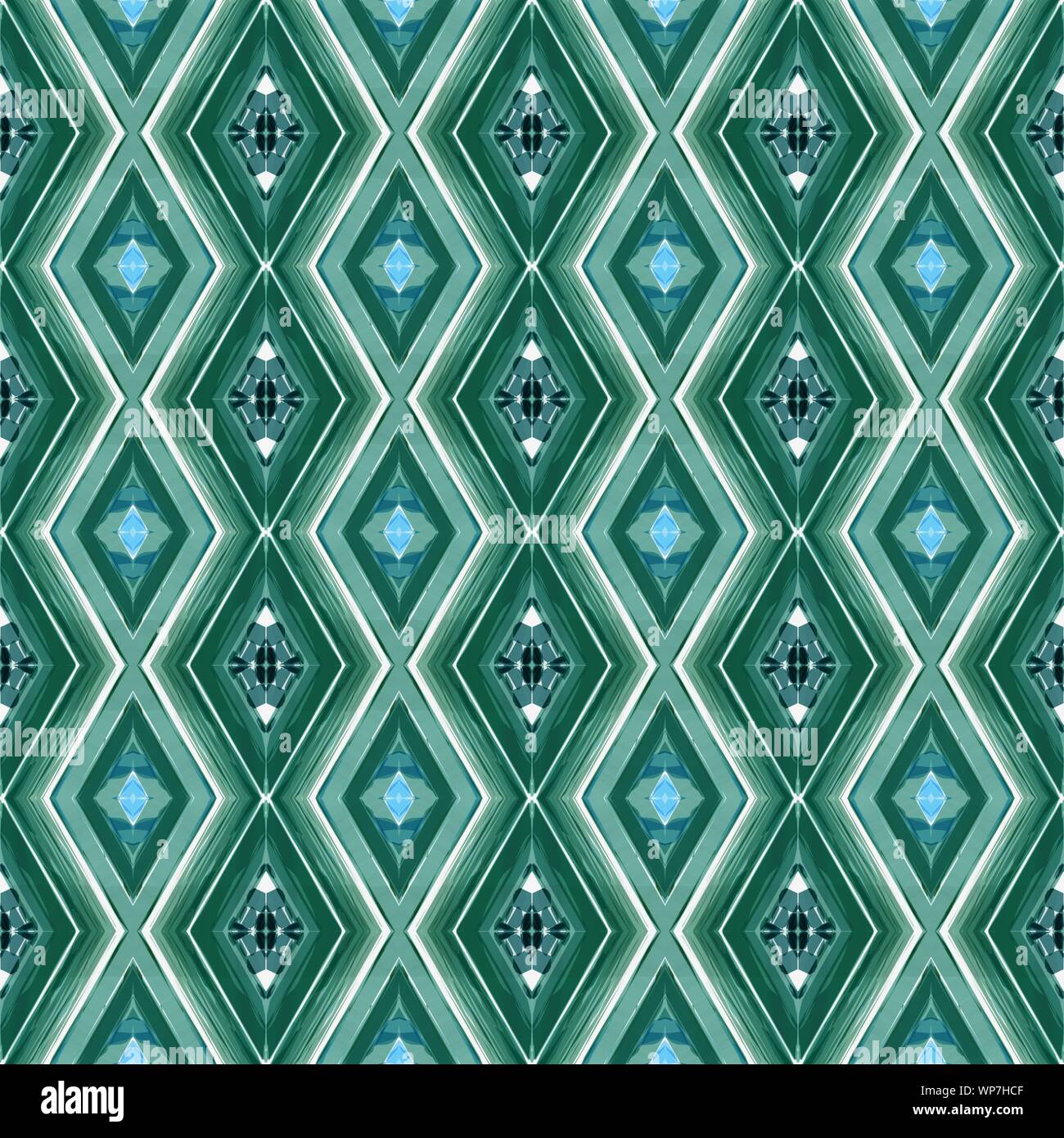 seamless repeating pattern with teal blue, sea green and lavender ...