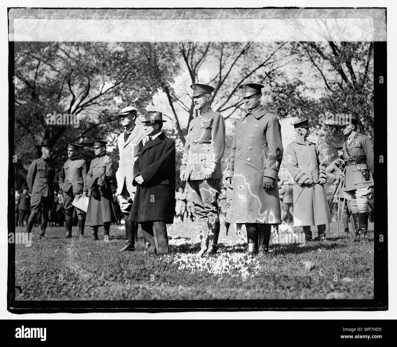 Left to Right: Asst. Secty. War Benedict Crowell, Secty. Baker, General ...
