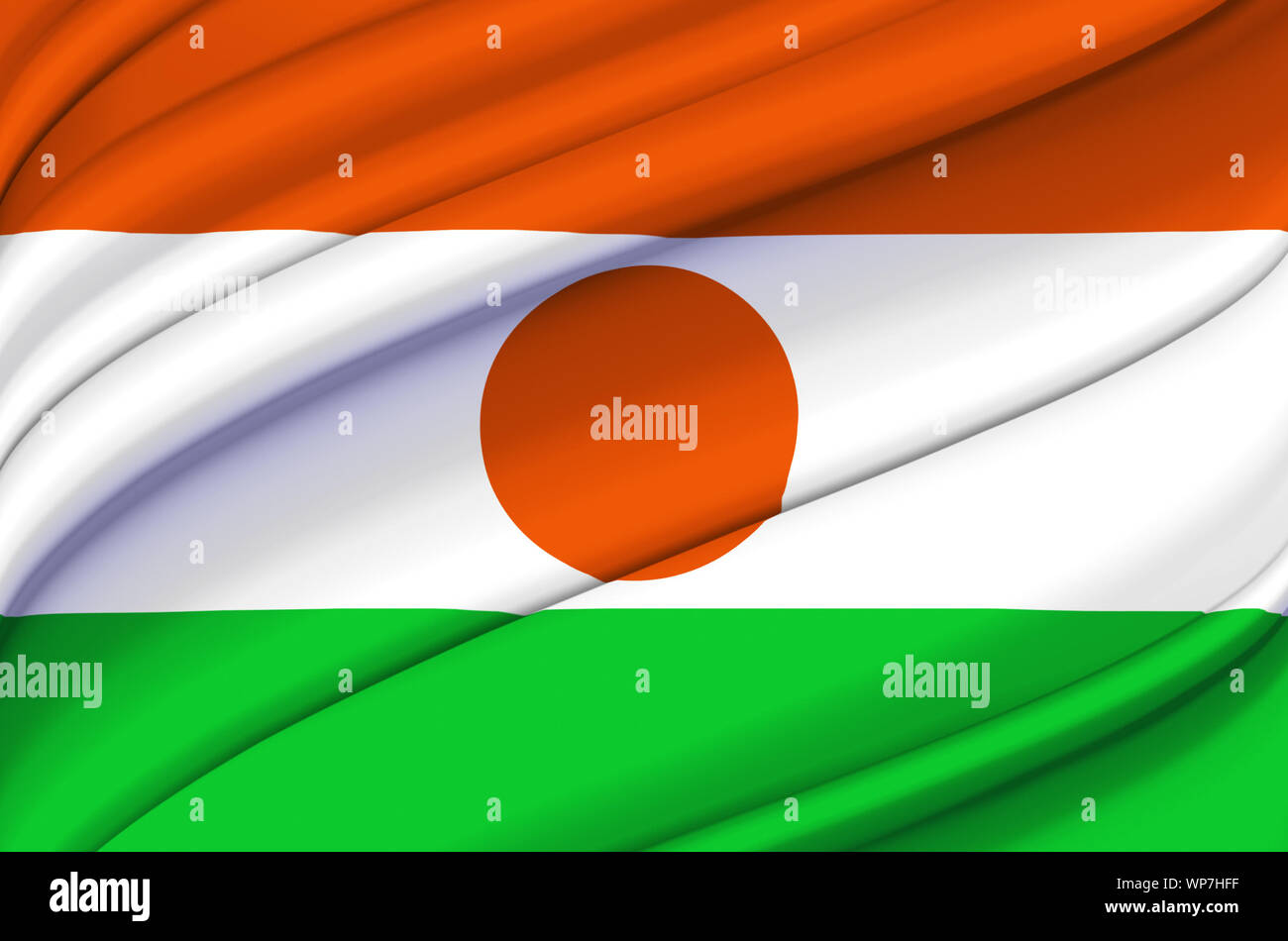 Niger waving flag illustration. Countries of Africa. Perfect for ...