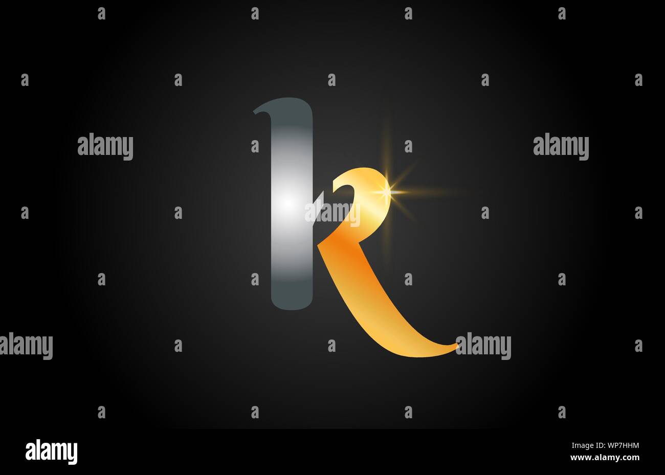 k gold alphabet letter logo design suitable for a company or business ...