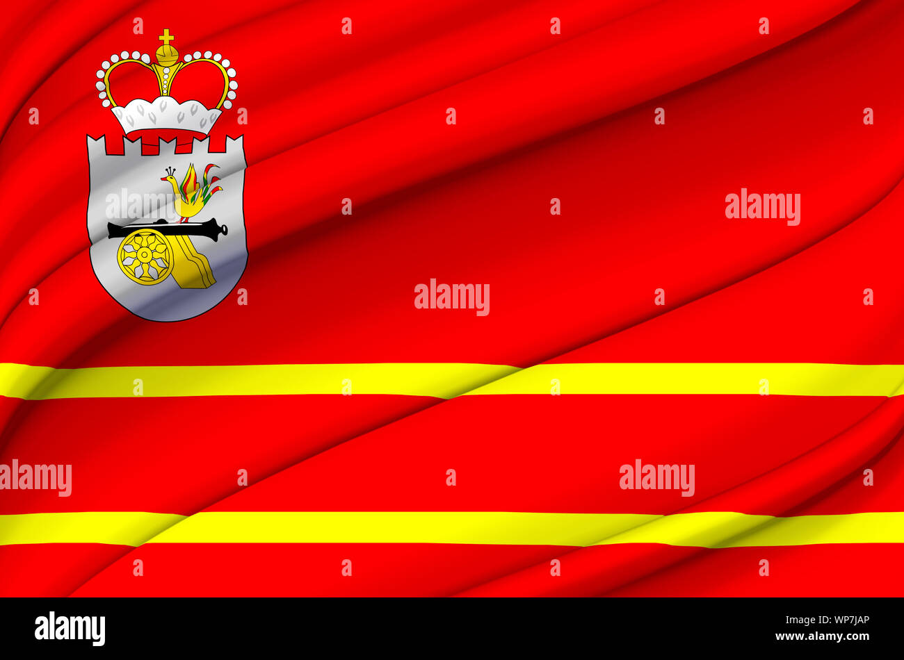Smolensk waving flag illustration. Regions of Russia. Perfect for ...