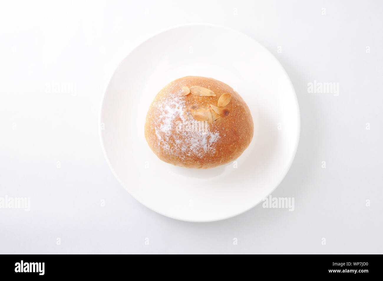 butter bread roll isolated on white background Stock Photo - Alamy