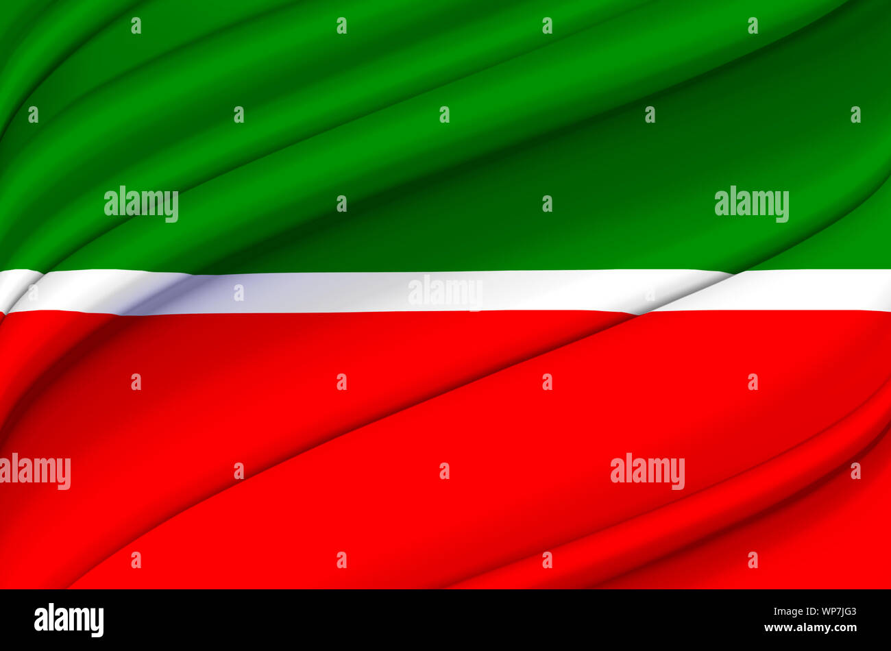 Tatarstan waving flag illustration. Regions of Russia. Perfect for ...