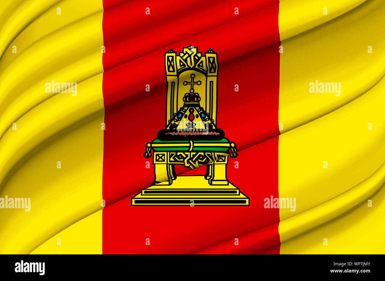 Tver waving flag illustration. Regions of Russia. Perfect for ...