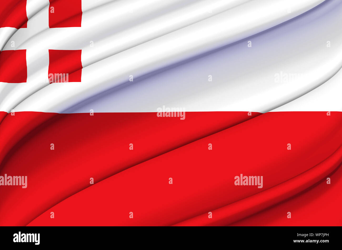 Utrecht waving flag illustration. Regions of the Netherlands. Perfect ...