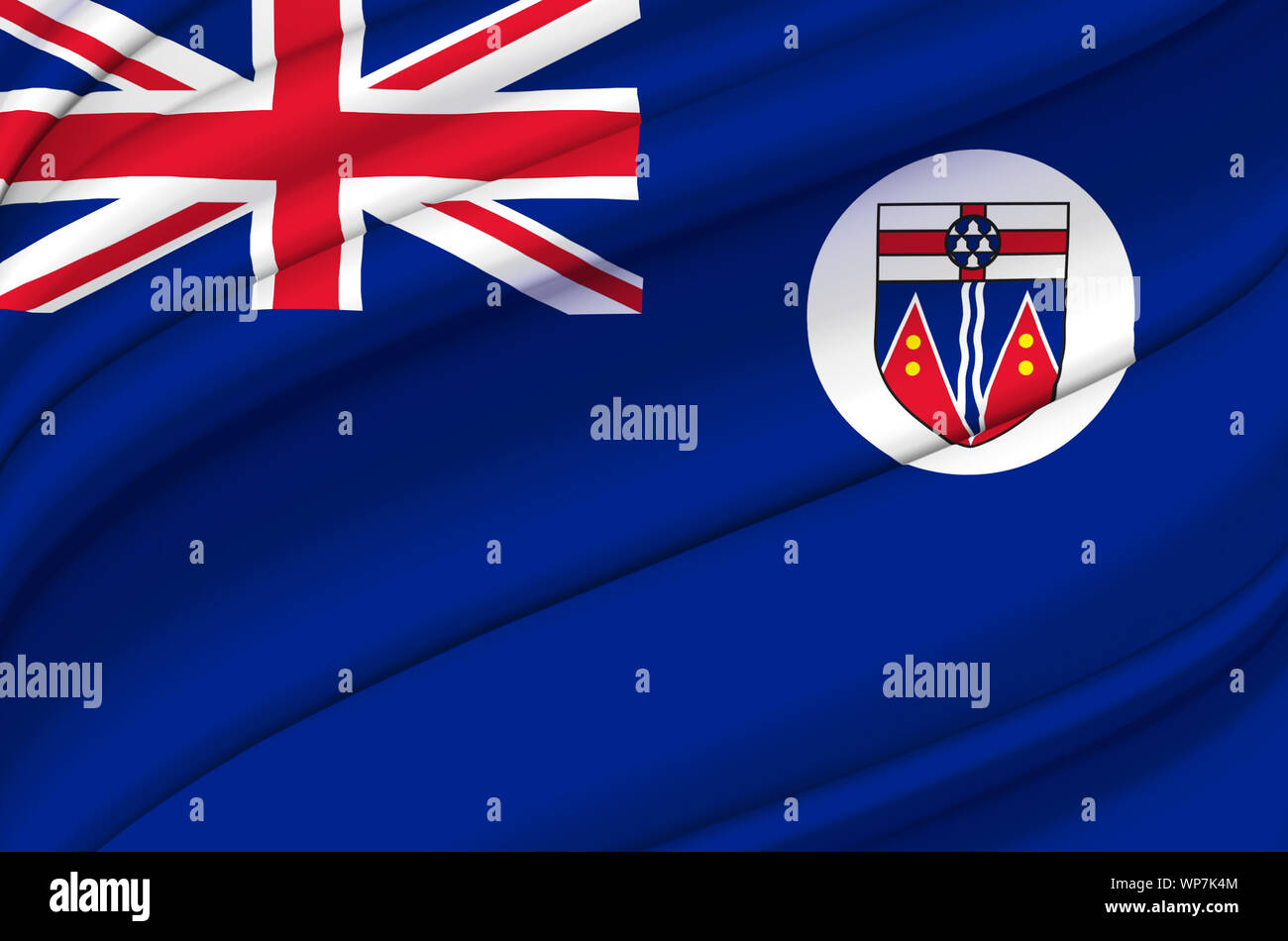 Yukon Territory waving flag illustration. States, cities and Regions of ...