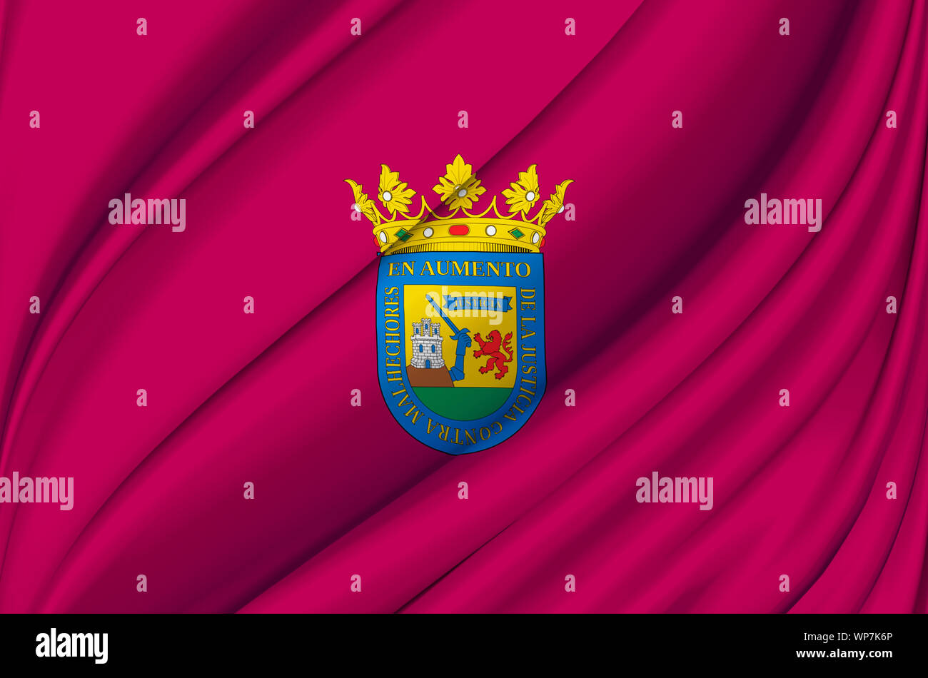 Alava waving flag illustration. Regions and cities of Spain. Perfect ...