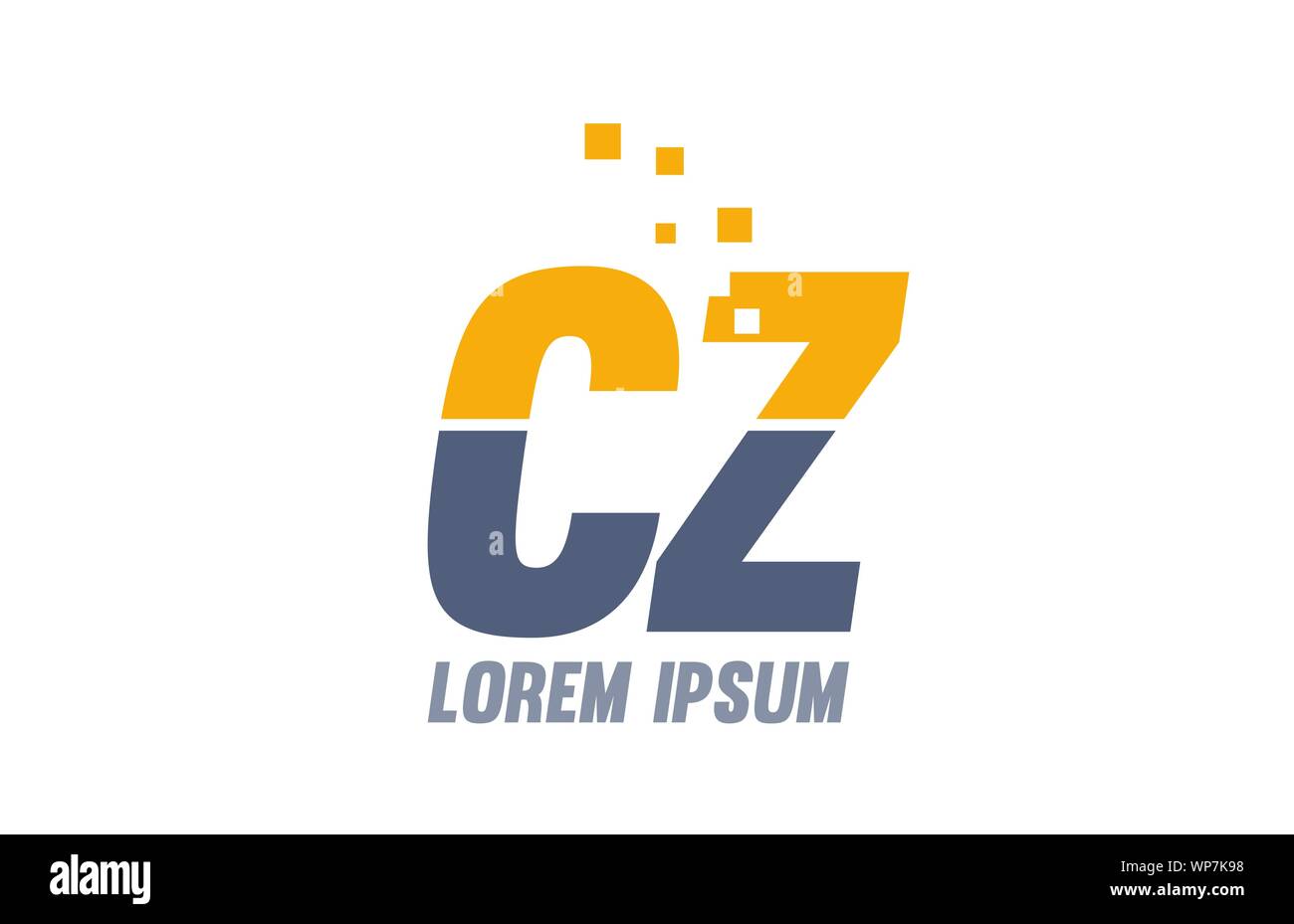 Z c logo design hi-res stock photography and images - Alamy