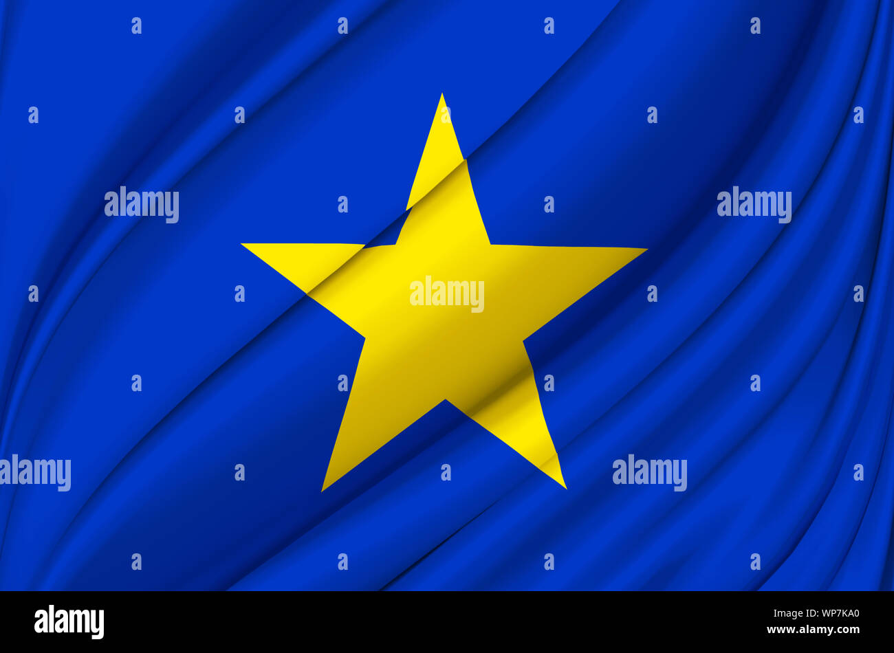 Atacama waving flag illustration. Regions of Chile. Perfect for ...