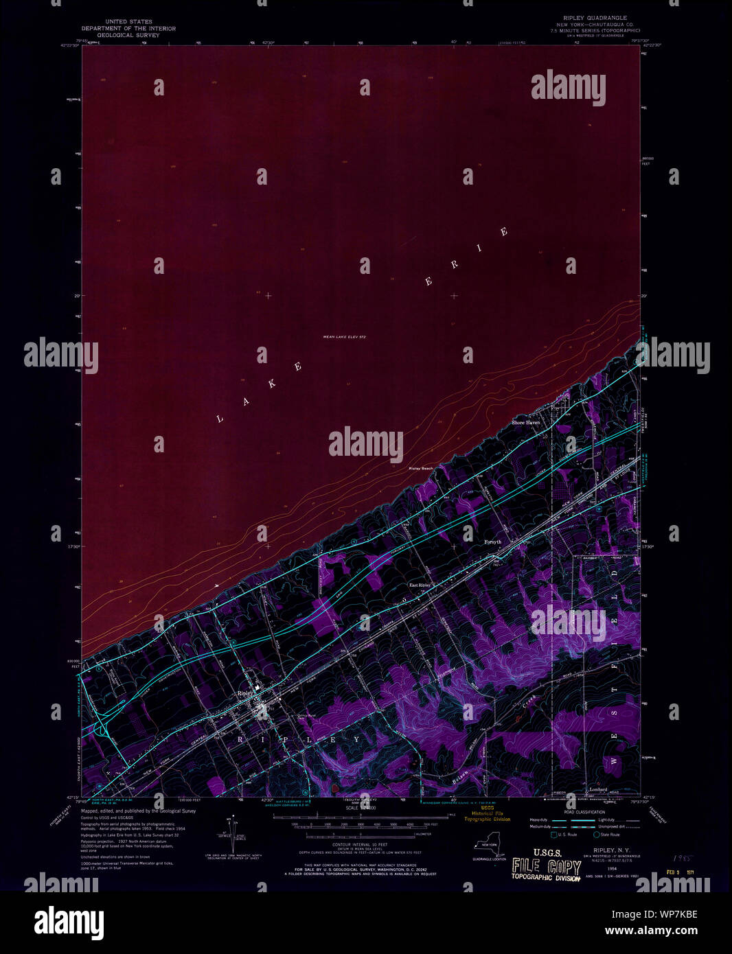 Map of ripley new york hi-res stock photography and images - Alamy