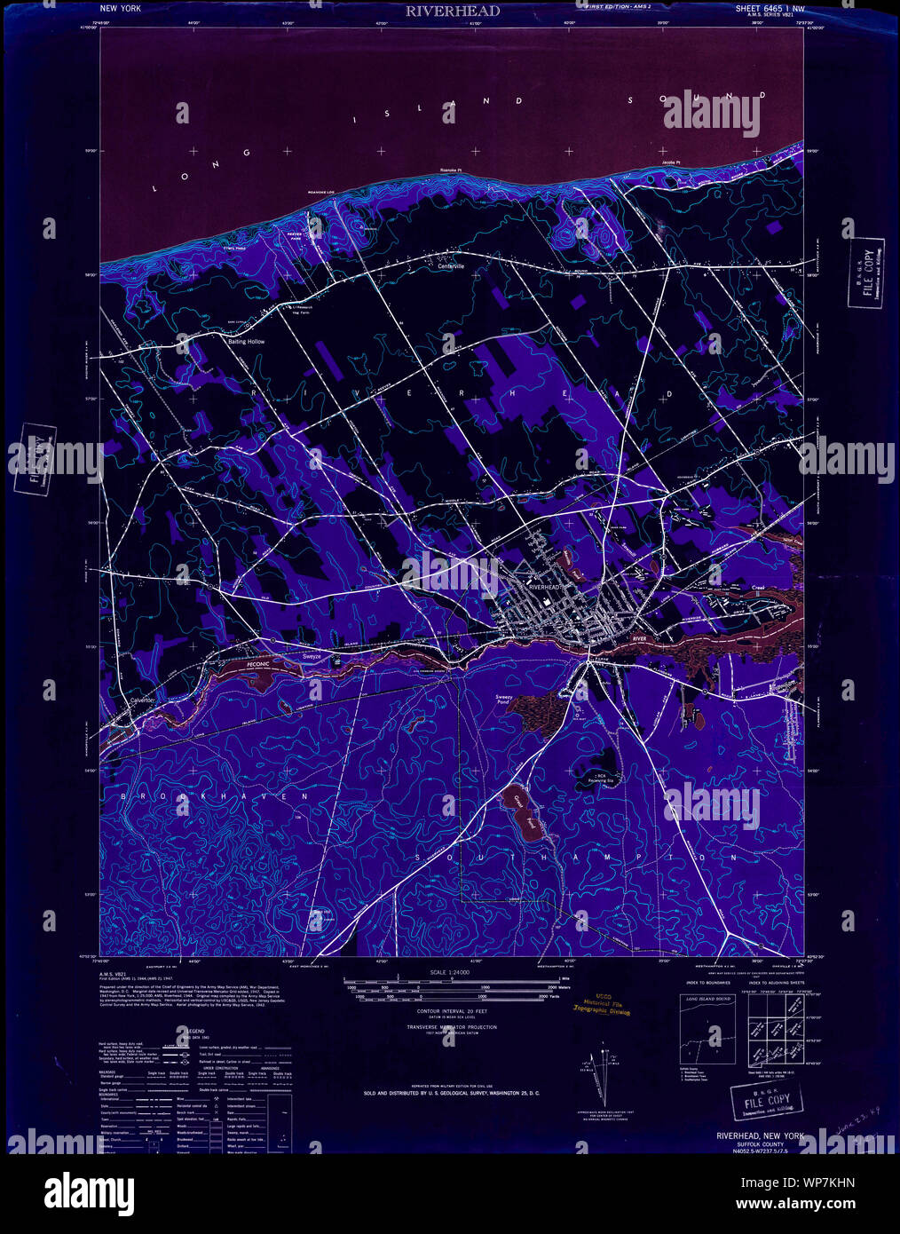 Map of riverhead hi-res stock photography and images - Alamy