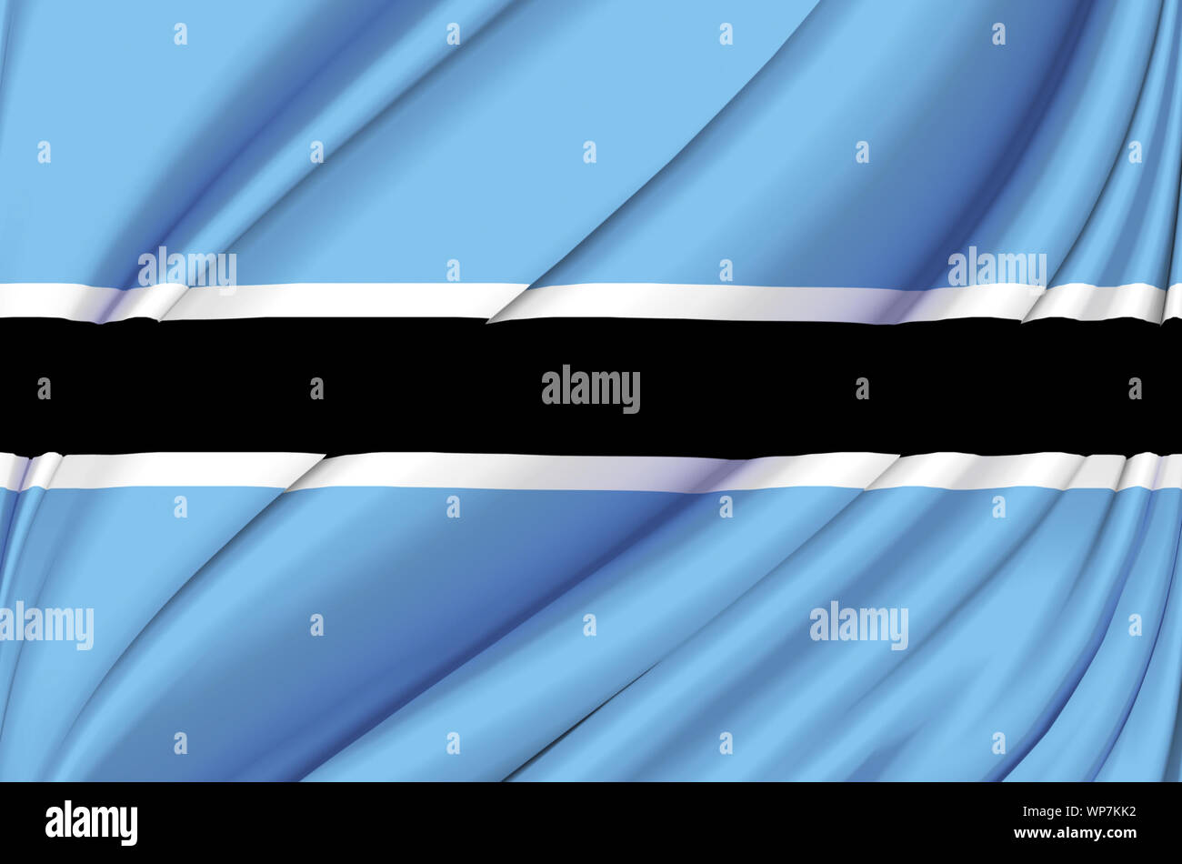 Botswana waving flag illustration. Countries of Africa. Perfect for ...