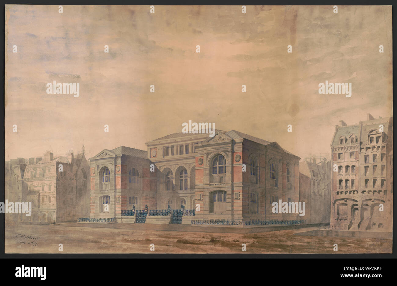 Lenox Library, New York, New York. Perspective projection] / R.M. Hunt ...