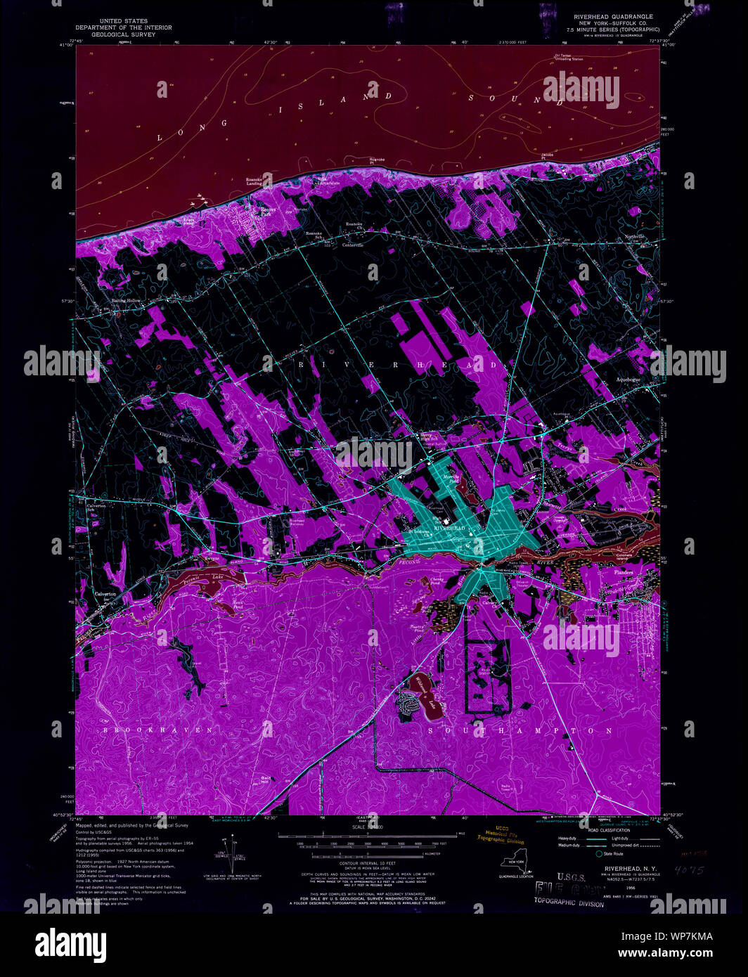 Map of riverhead new york hi-res stock photography and images - Alamy
