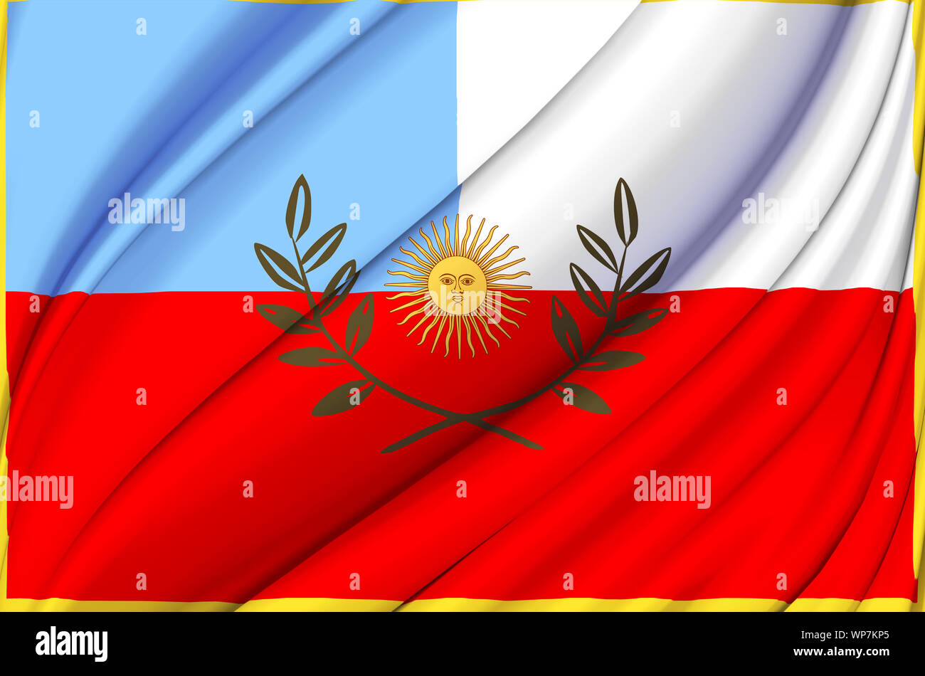 Catamarca waving flag illustration. Regions of Argentina. Perfect for ...