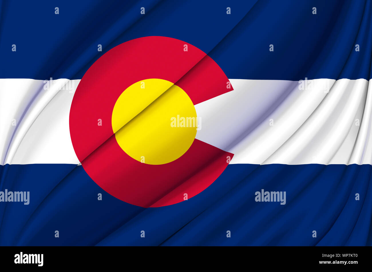 Colorado waving flag illustration. US states. Perfect for background ...