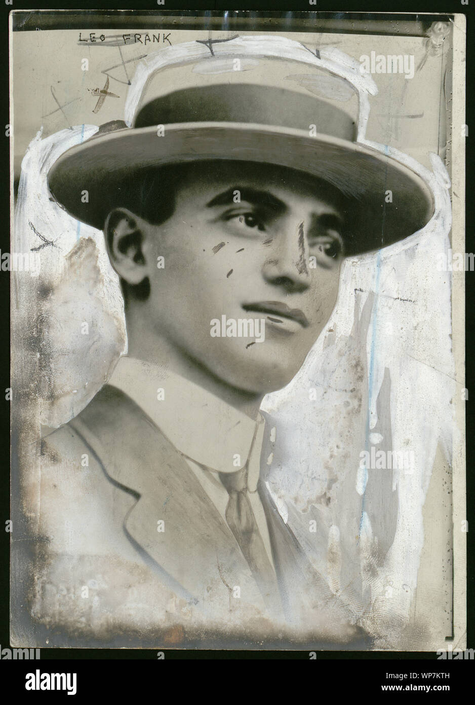Leo Frank, head-and-shoulders portrait, facing right Stock Photo - Alamy