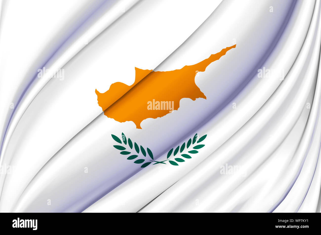 Cyprus waving flag illustration. Countries of Europe. Perfect for ...