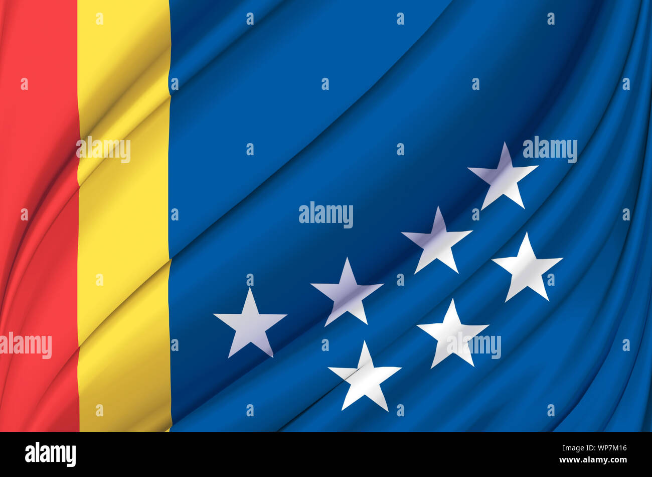 Durham North Carolina waving flag illustration. Regions and Cities of ...