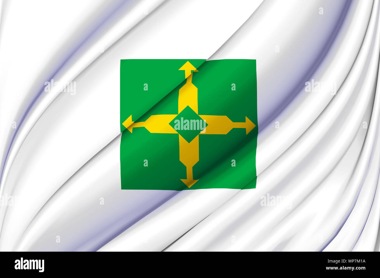 Distrito Federal waving flag illustration. Brazilian states. Perfect ...