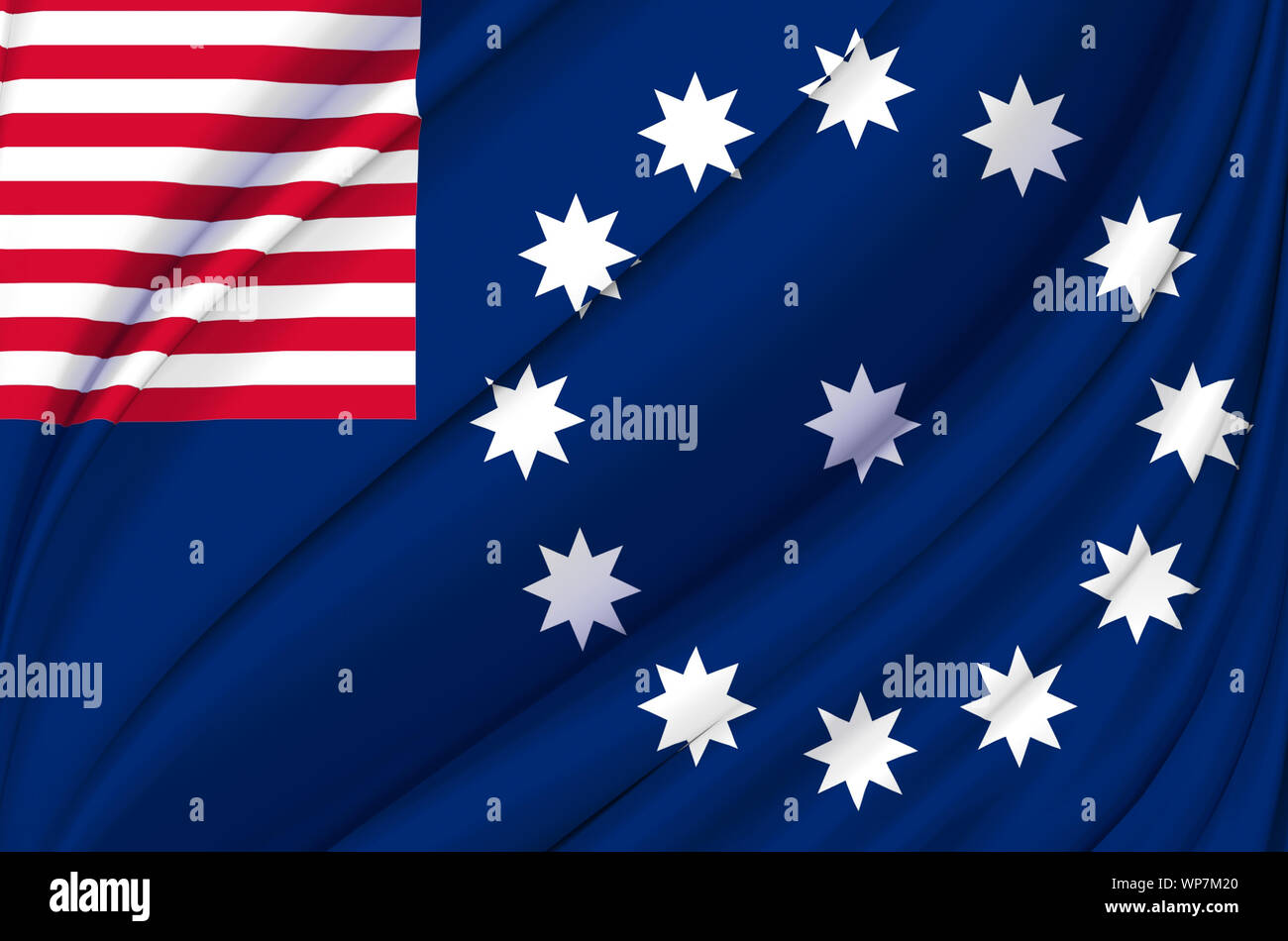 Easton Pennsylvania waving flag illustration. Regions and Cities of the ...