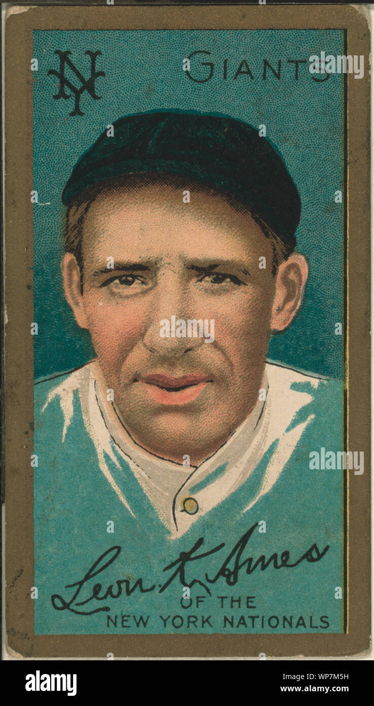 Leon Ames, New York Giants, baseball card portrait Stock Photo - Alamy