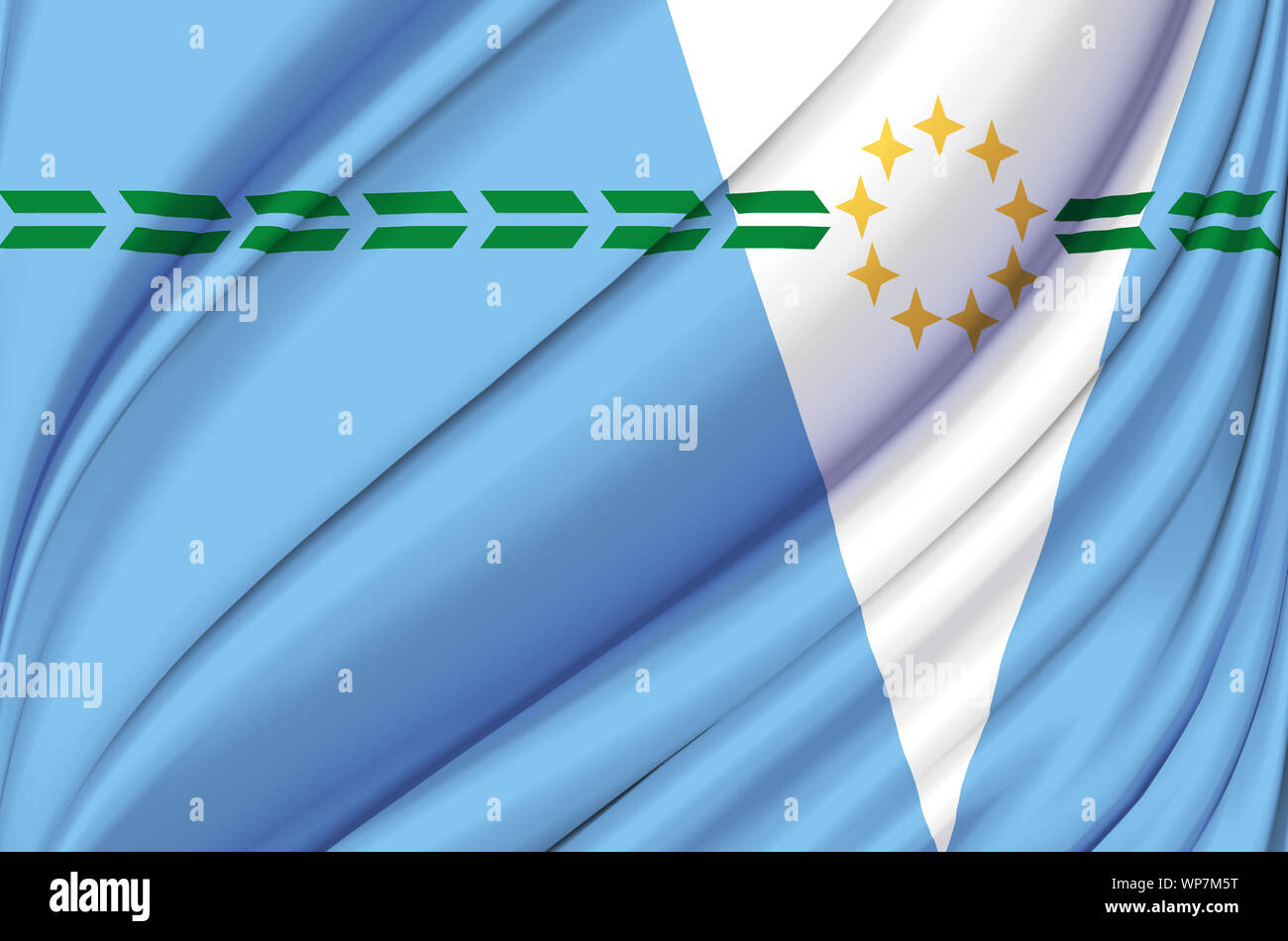 Formosa waving flag illustration. Regions of Argentina. Perfect for ...