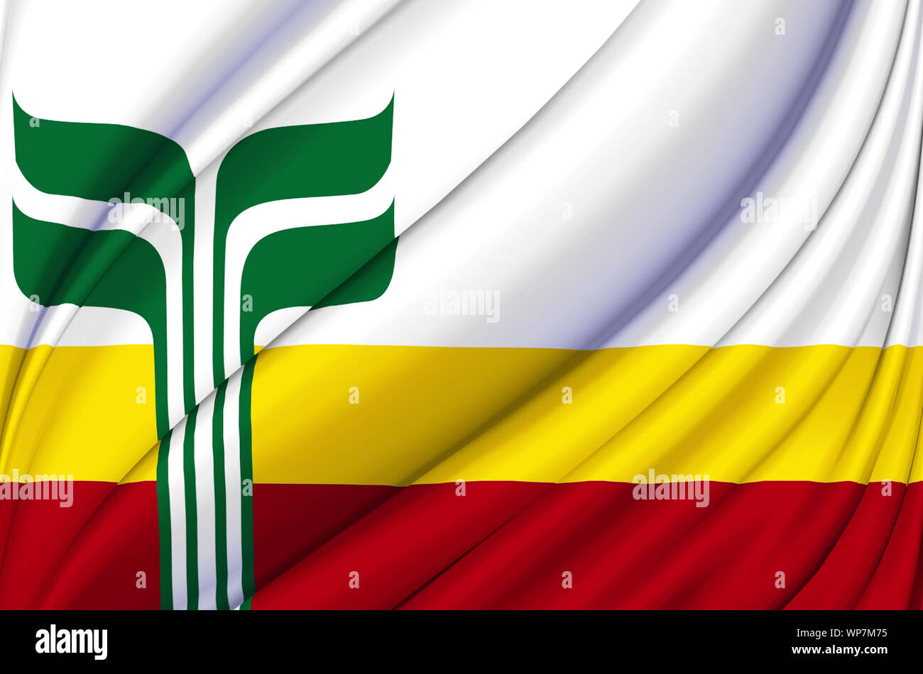 Franco-Manitobains waving flag illustration. States, cities and Regions ...