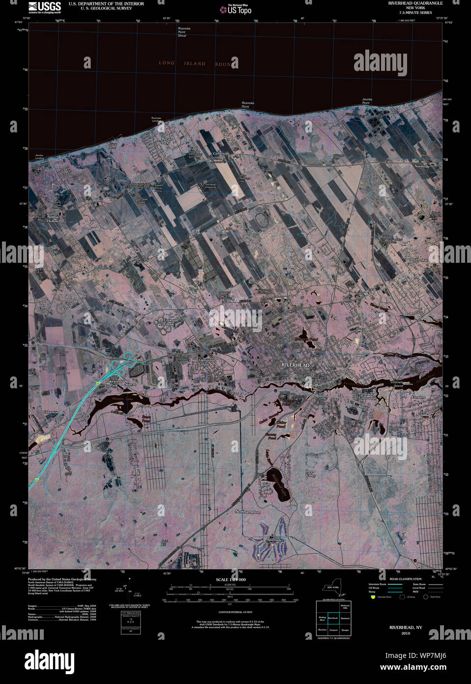 Map of riverhead hi-res stock photography and images - Alamy