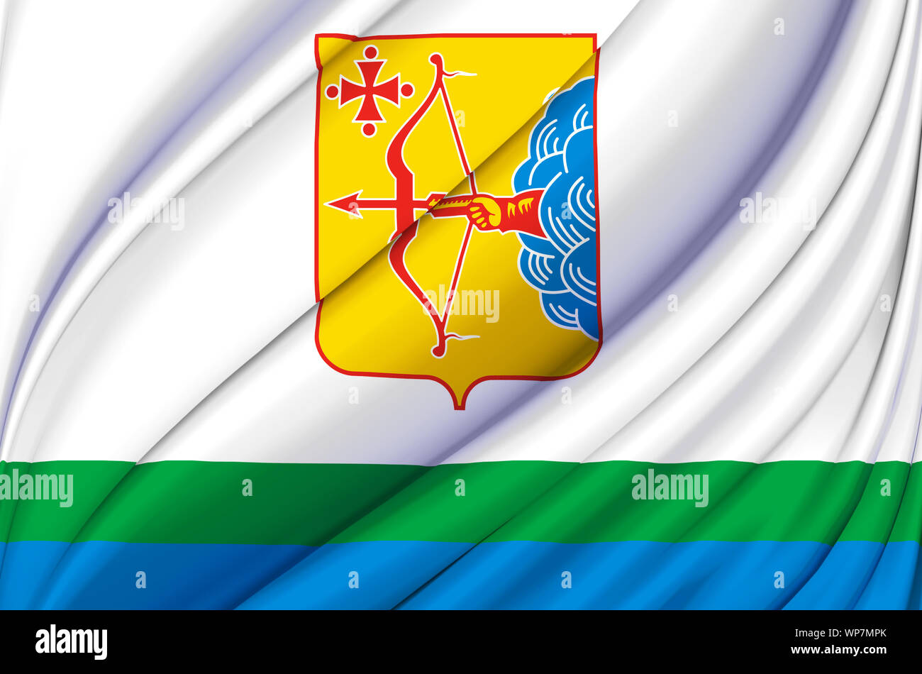 Kirov waving flag illustration. Regions of Russia. Perfect for ...