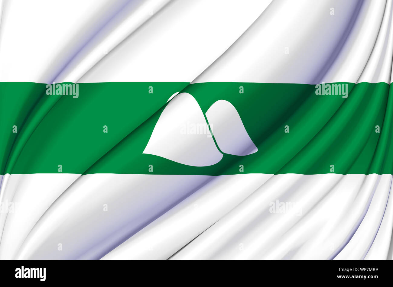 Kurgan waving flag illustration. Regions of Russia. Perfect for ...