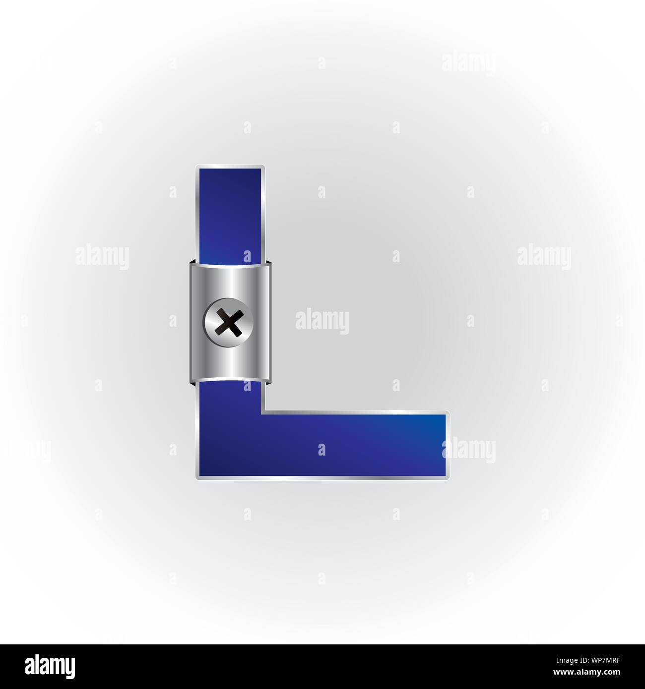 Blue metallic fonts Stock Vector Image & Art - Alamy